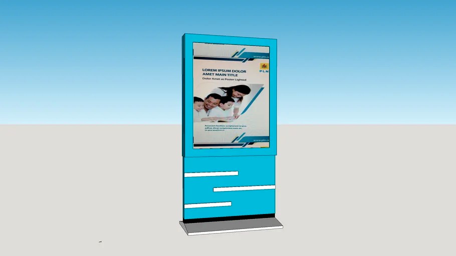 Visual management PLN 3d model