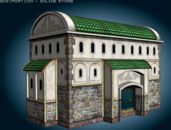 Fantasy Bank 3D Model