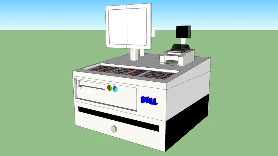 cash register 3d model