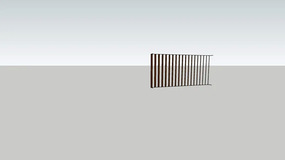 CLAUSTRA BOIS ORIENTABLE 3d model