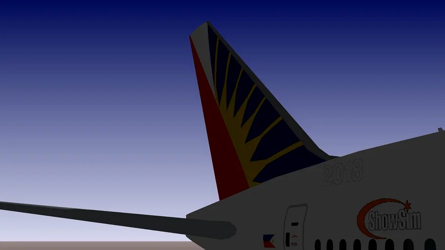 PAL B777-300er in Ryder's Pyromusical Livery 3d model