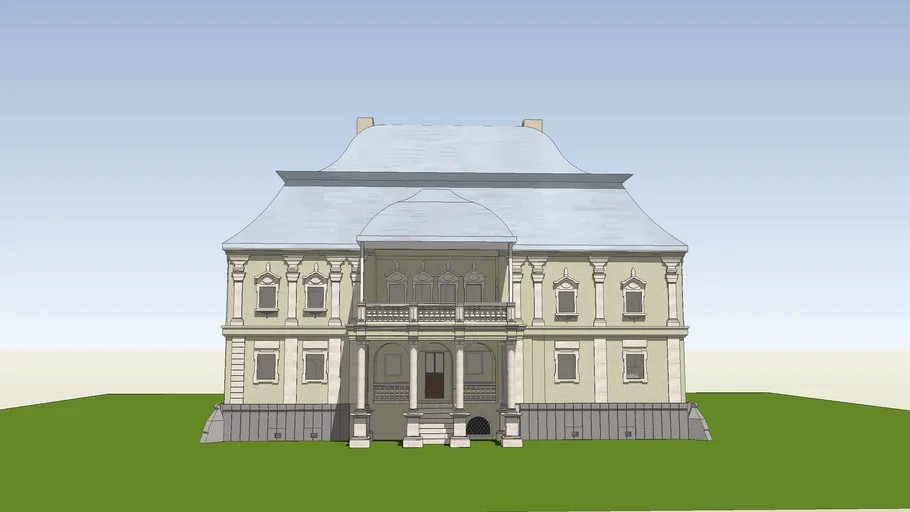 Haller mansion in Kapjon , Romania ( reconstruction) 3d model