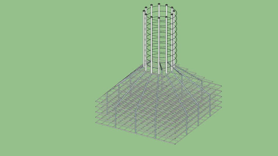 PEDESTAL REBAR 3d model