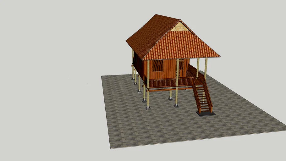 Khmer House 3d model