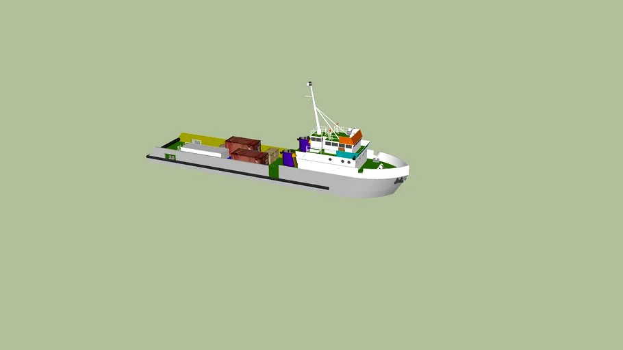 Supply Vessel 3d model