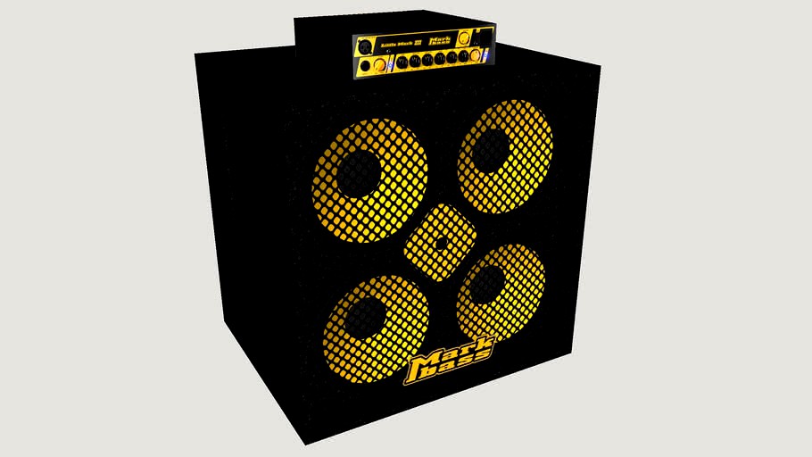 Mark Bass Standard 4x10 Bass Stack 3d model