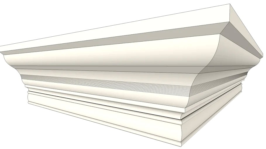Display Stacked Moulding 3d model