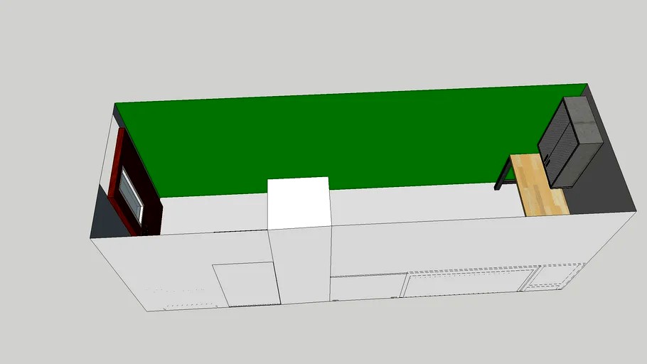 Calibration Room Green Wall 3d model