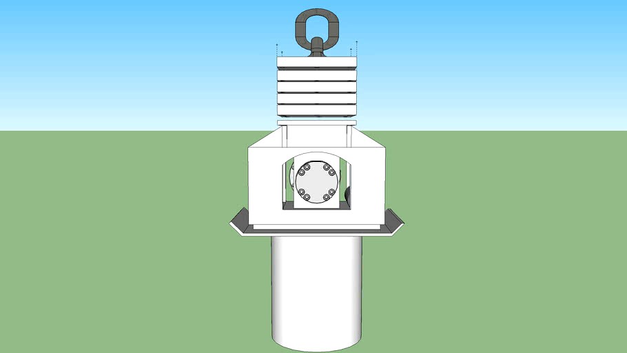 Plate Compactor Pile Driver 3d model