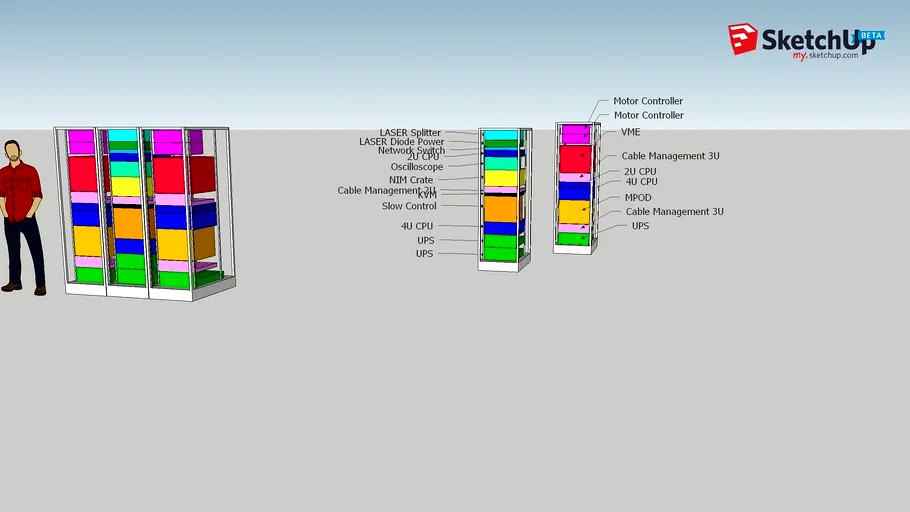 Rack Layout 3d model