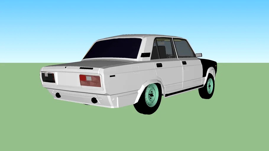 vaz 2107 3d model