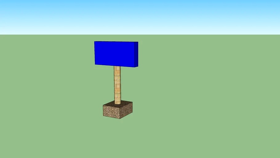 Letrero 3d model