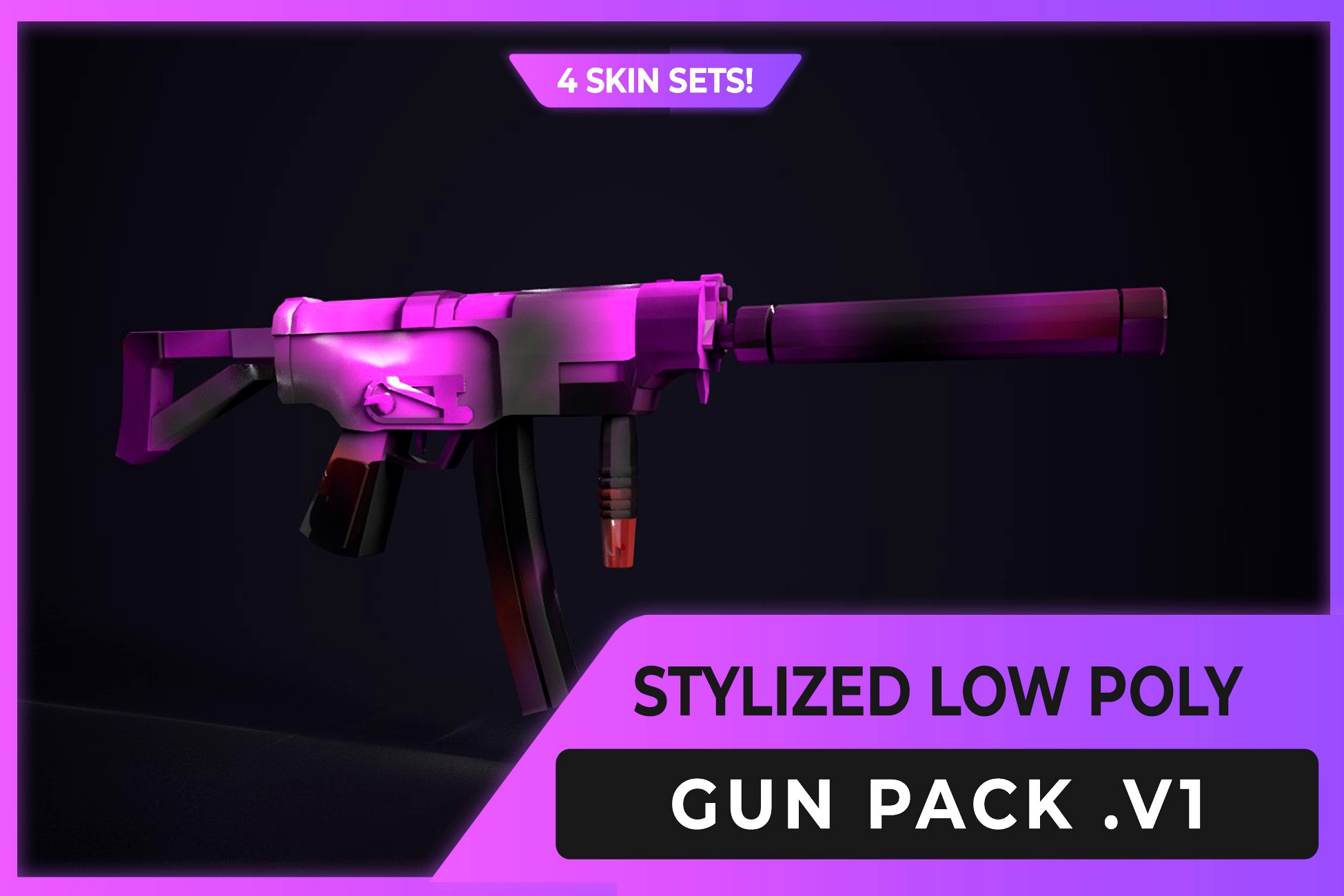 Stylized Low Poly Gun Pack Volume 1 3d model