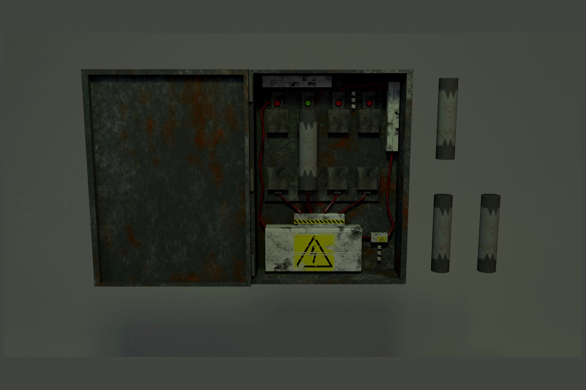 Fuse Box Puzzle - Unity .FBX 3D Model.-