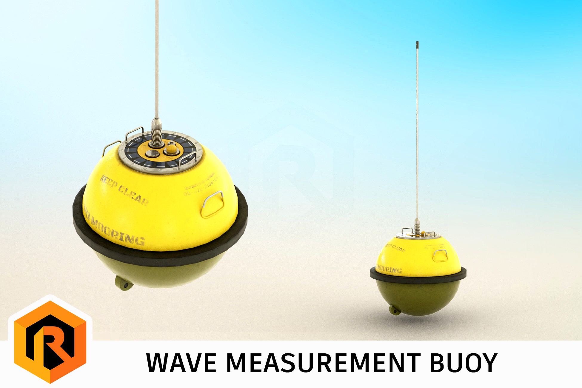Wave Measurement Buoy 3d model