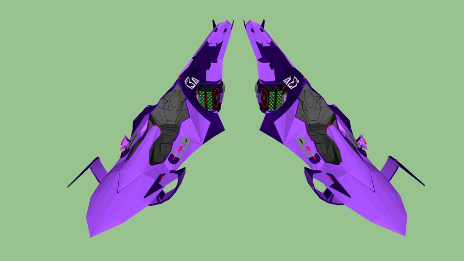 evangelion plug eva 13 duplo 3d model
