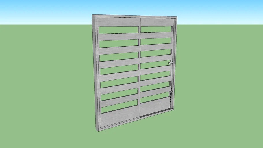 Portón hacia el patio 3d model