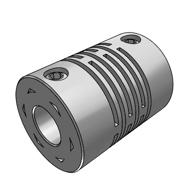Cross slotted coupling SKMS 1520 3d model