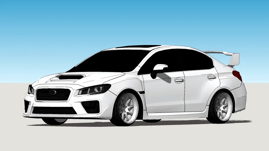 2015 Subaru - Impreza WRX STI 3d model