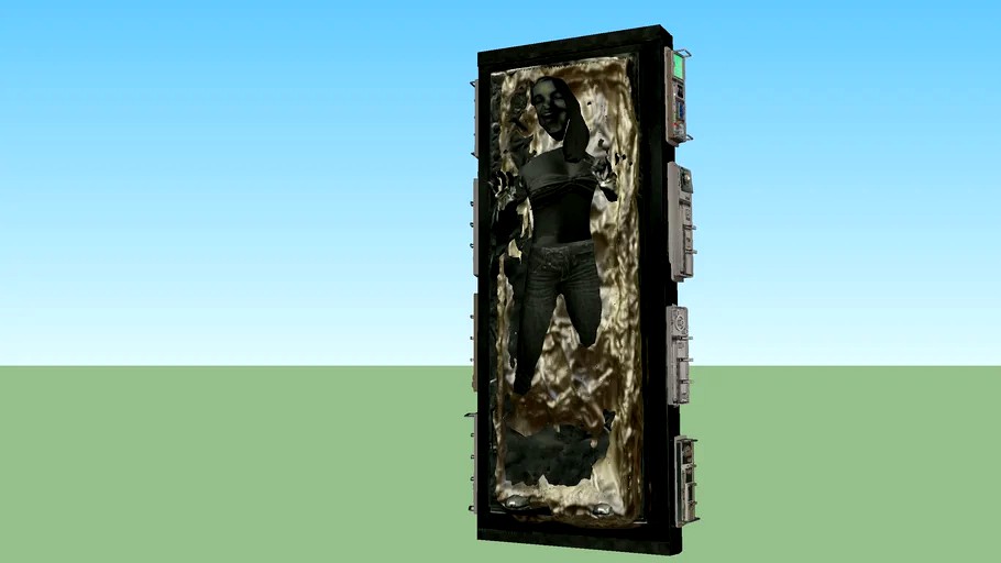 grace in carbonite 3d model