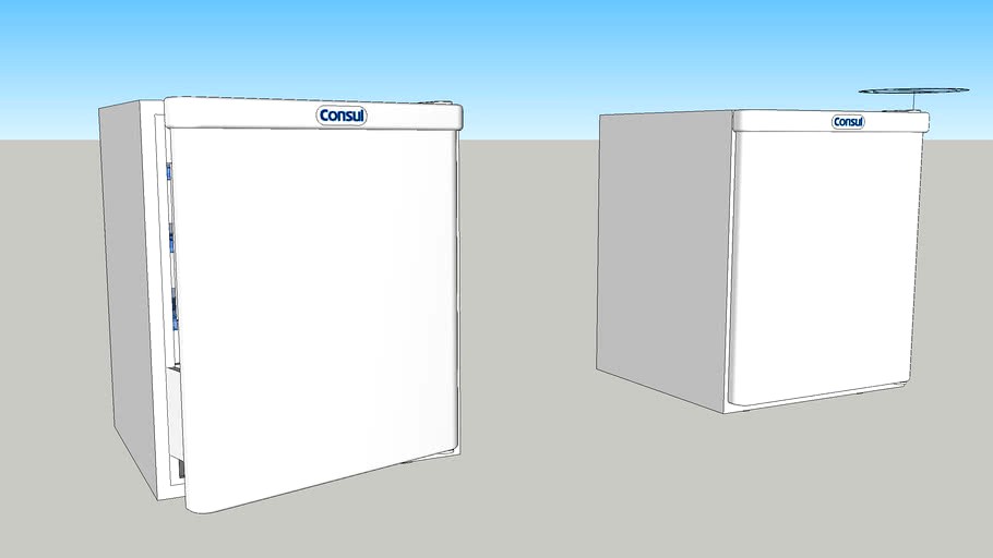 FRIGOBAR CONSUL - MEDIDAS EXATAS - RENDER 3d model