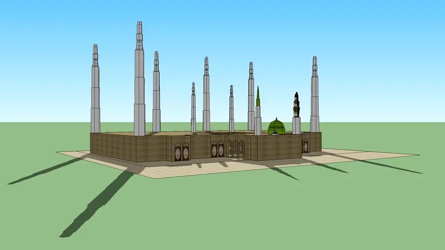 Al-Masjid-an-Nabawi in Madinah 3d model