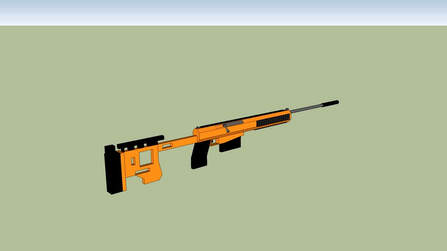 MSR Sniper Rifle 3d model