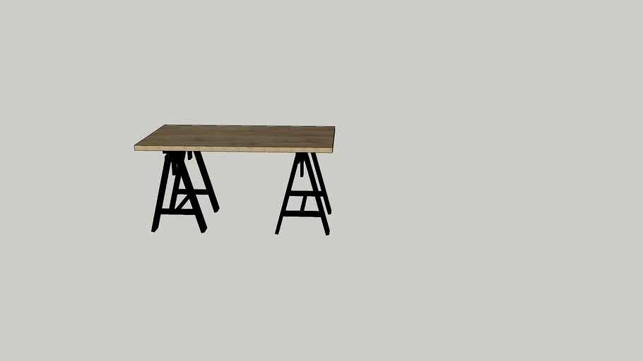 Oddvald IKEA desk 3d model