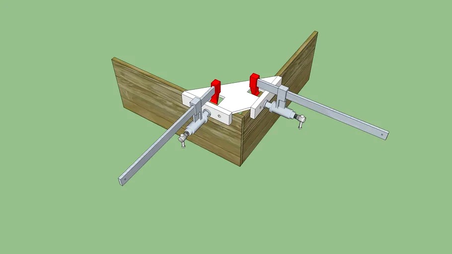 Gabarit assemblage 90° 3d model