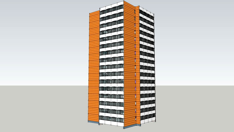 Yerevan 1970s building 3d model
