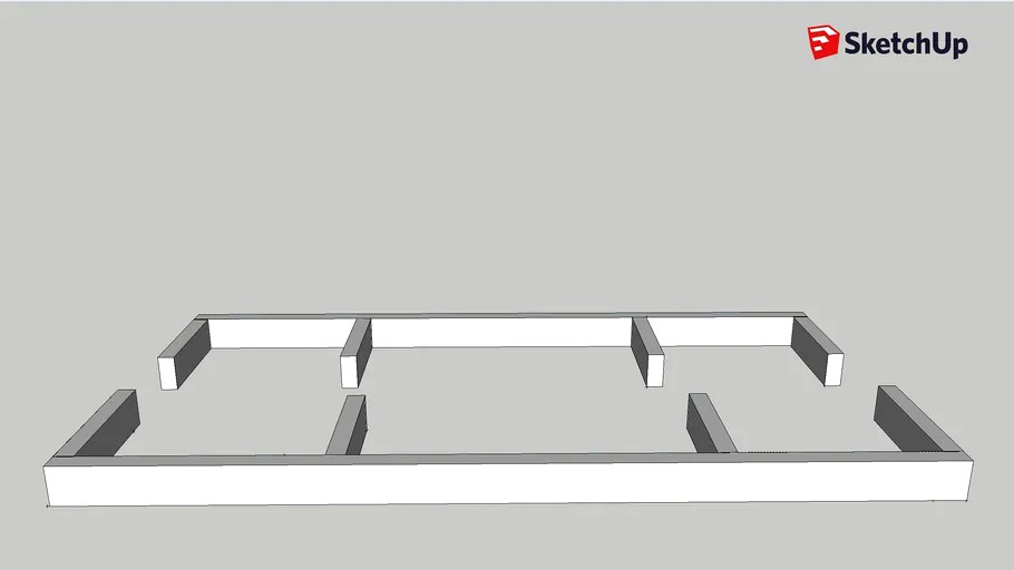 zwevend schap 3d model