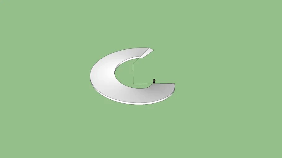 Spiral ramp 3d model