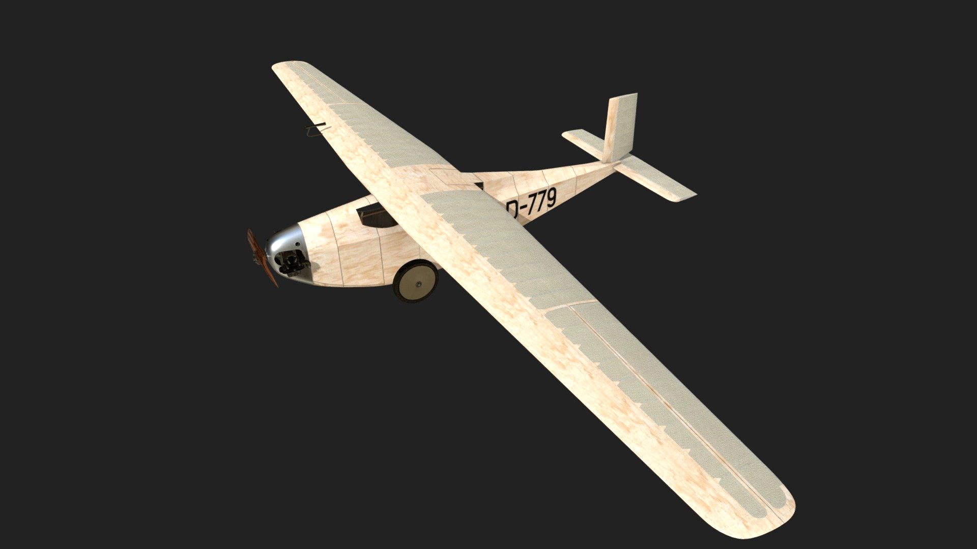 Messerschmitt M-17 3d model