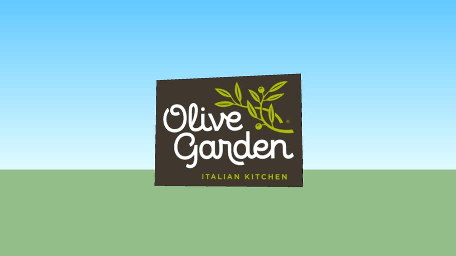 Olive Garden Wall Signage 3d model