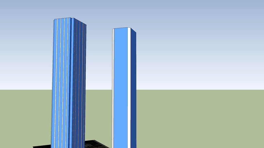 BDO Corporate Center Ortigas and SM KS Tower Phase Ortigas 3d model