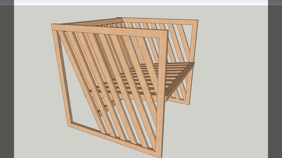 Perforated Cube Chair 3d model