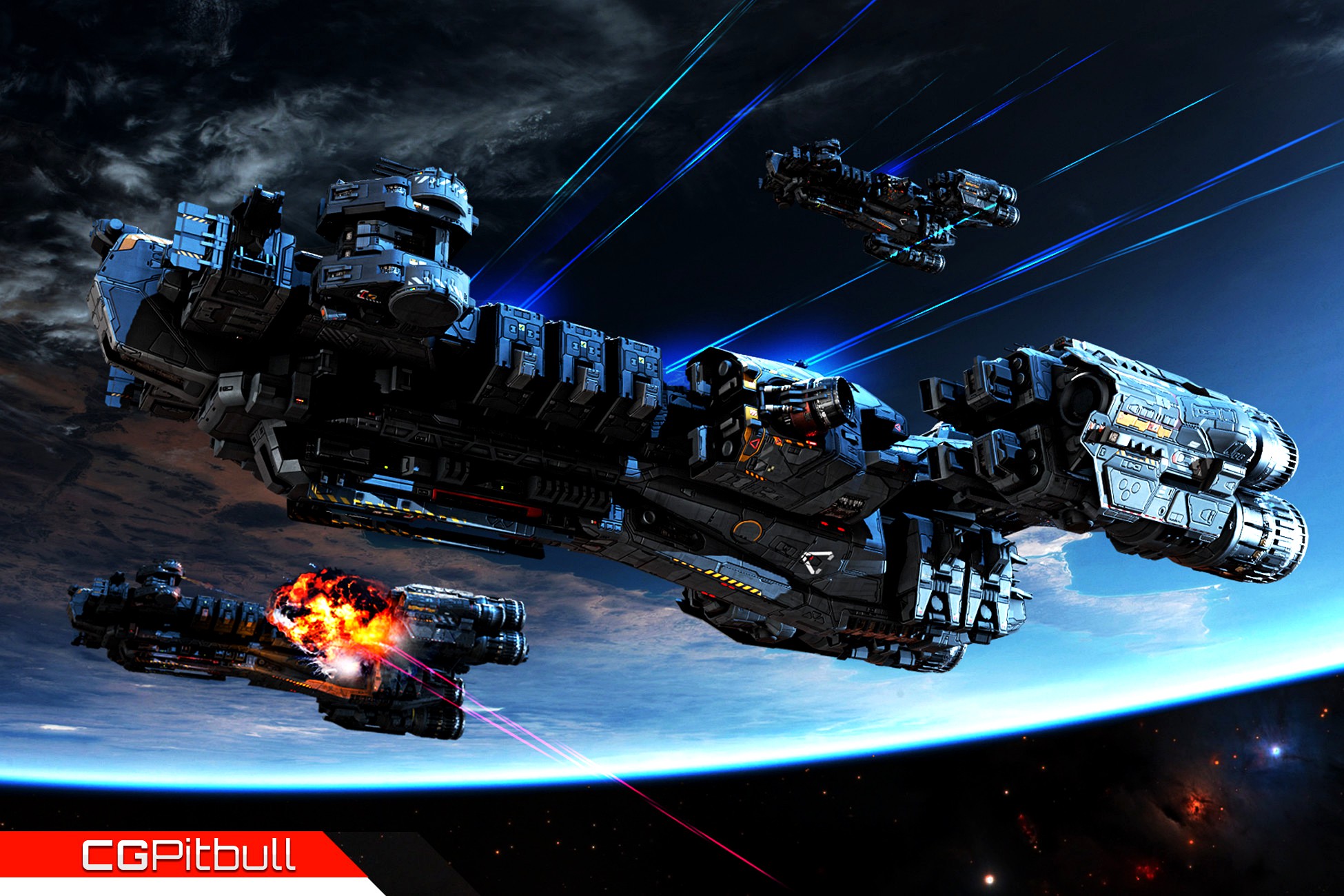 HEAVY FRIGATE Spacecraft 3d model