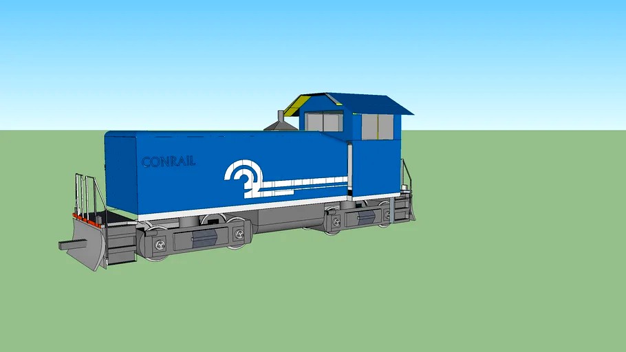 Conrail train 3d model