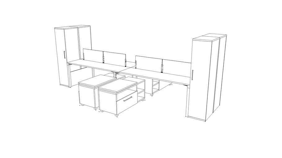 Trig Desking Idea Starter #TrigIS_6 3d model