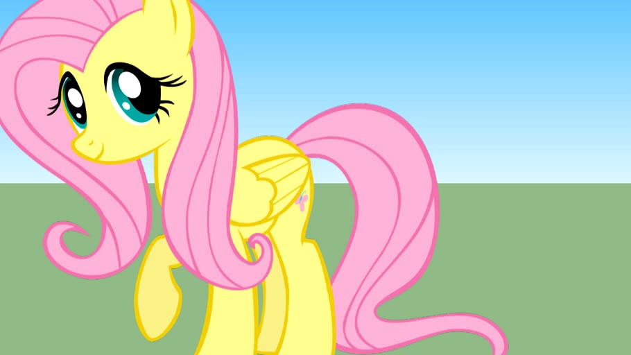 fluttershy mlp 3d model