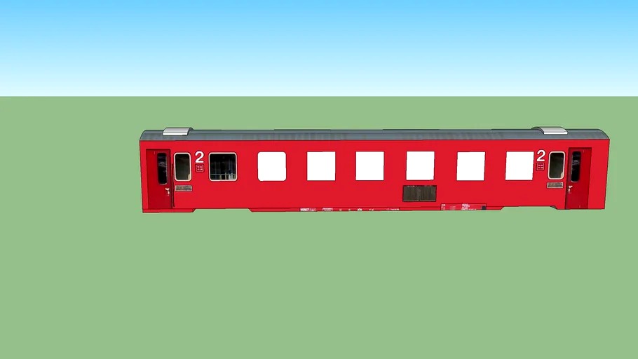 vagon cfr calatori 3d model