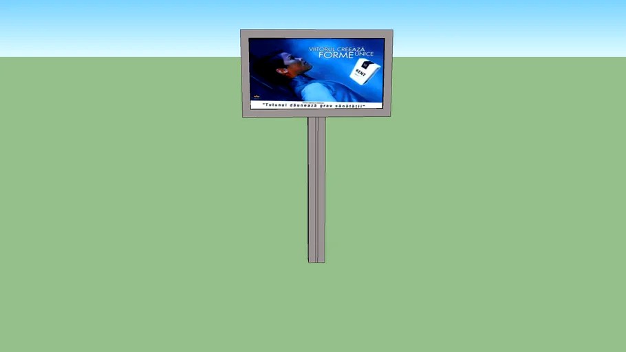 panou publicitar Kent 3d model