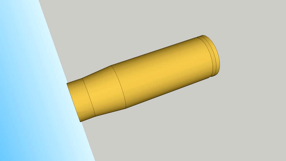 9mm bullet casing 3d model