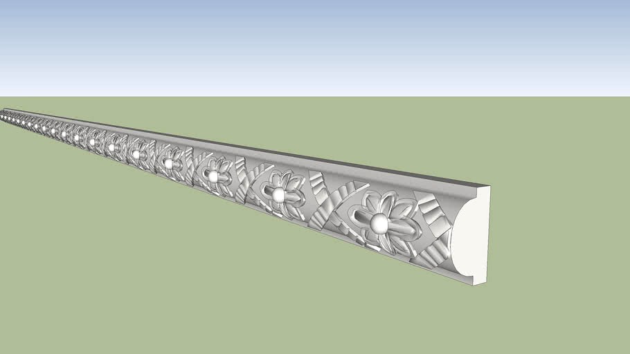 classic cornice 3d model
