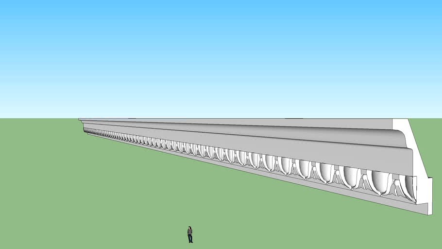classic cornice 3d model