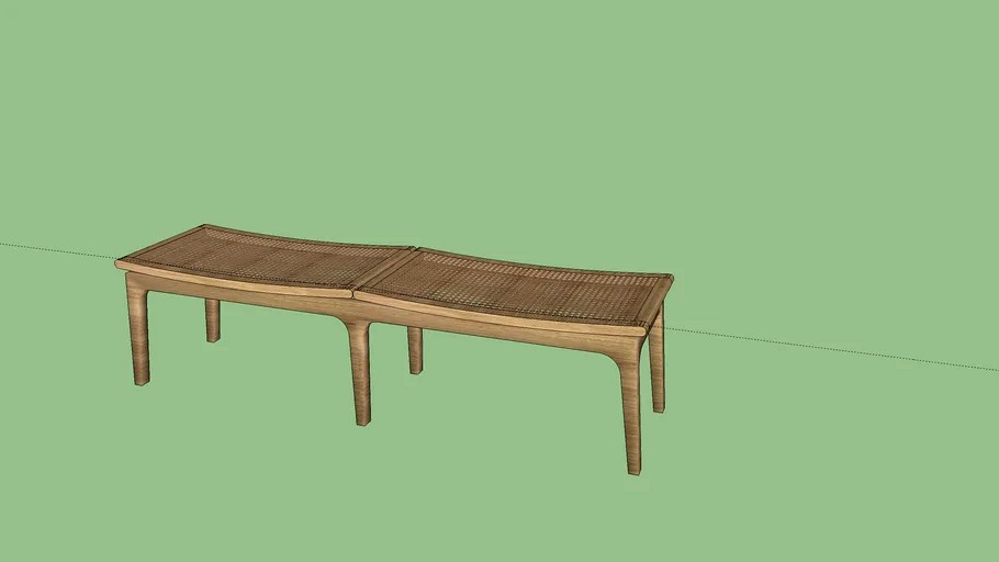 Banco Palhinha 3d model