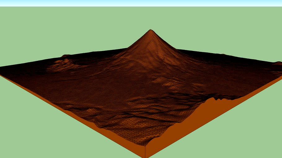 Mayon Volcano 3d model