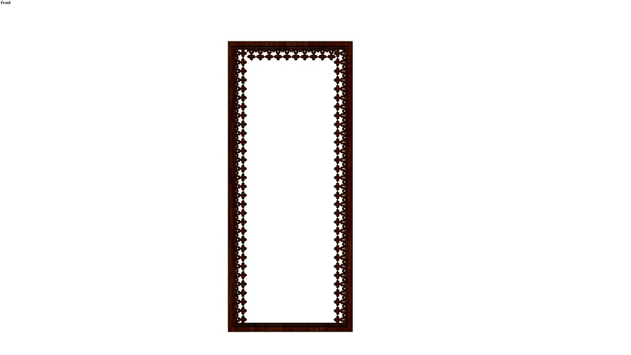POOJA ROOM FRAME+DOOR FRAME+TRADITIONAL+TEMPLE 3d model