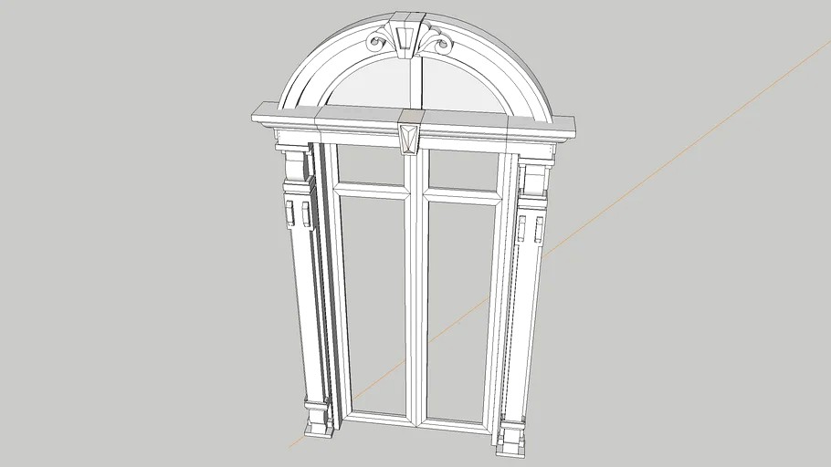 cua cong dep 3d model