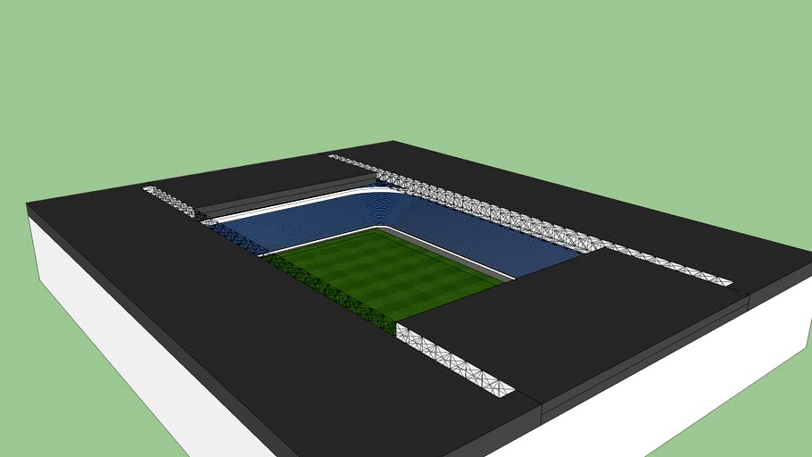 Stadium Concept (Retractable Roof) 3d model